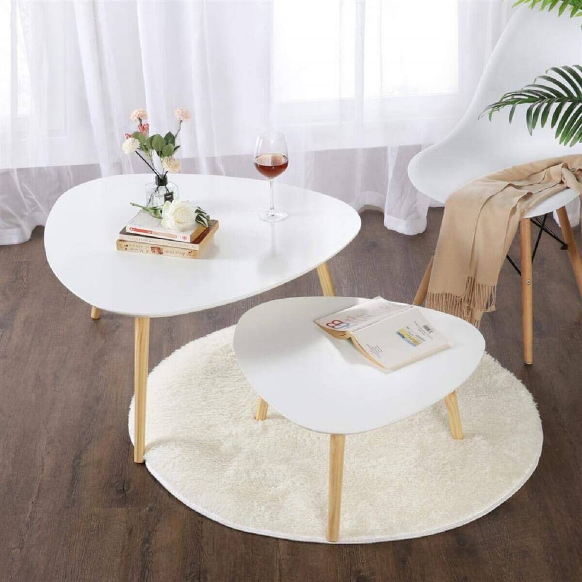 Maximize Your Space with Stackable Triangle Nesting Tables – bohocondo