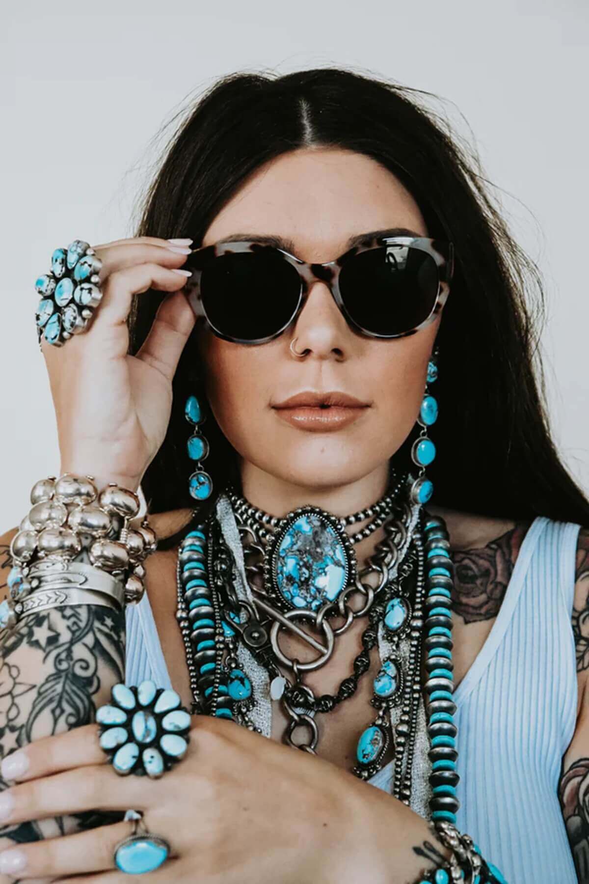 Unleash Your Inner Boho Goddess with Hippie Turquoise Fashion Fusion ...